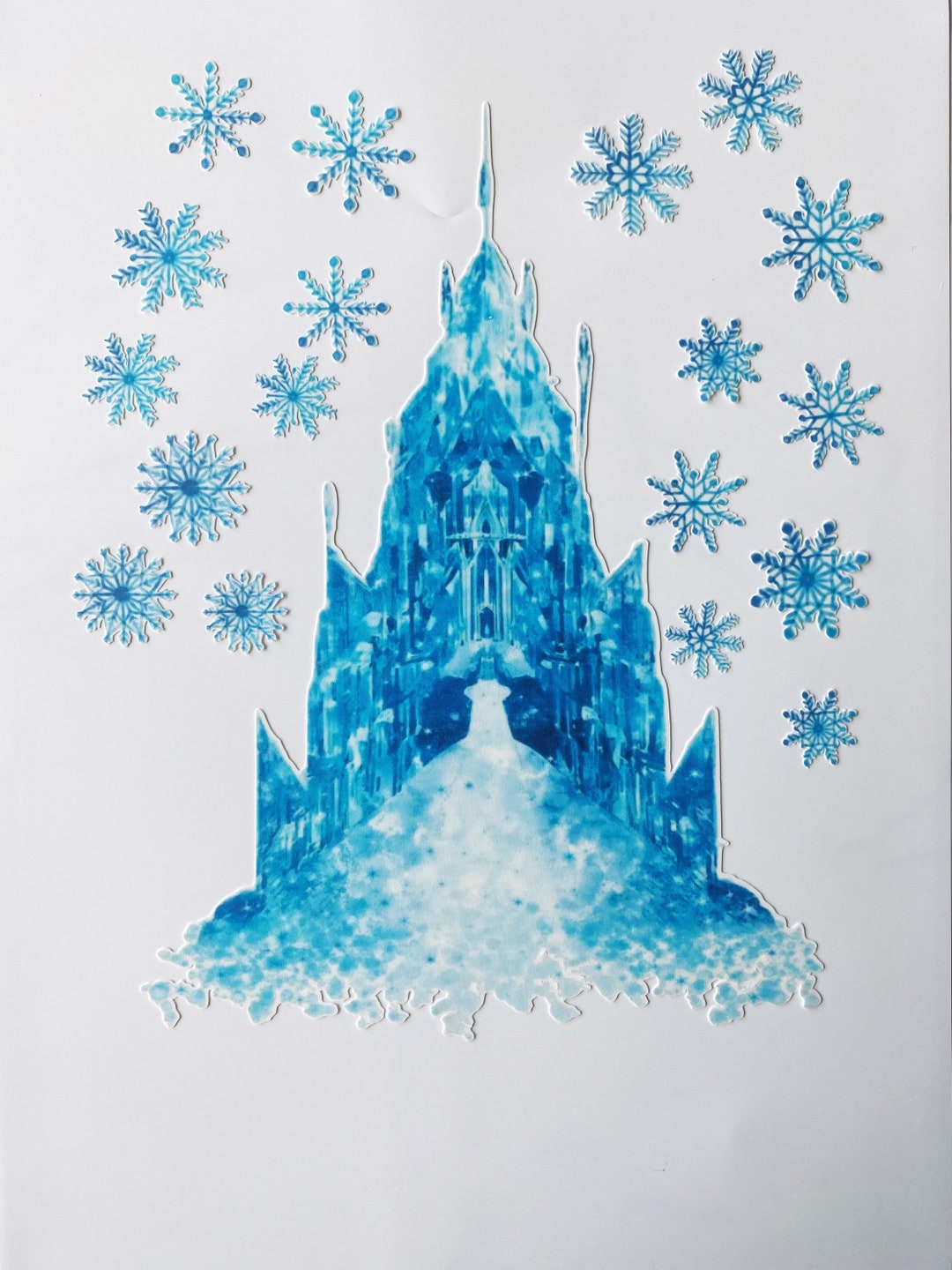 Cake Scene Ice Castle Pre Cut Edible Icing Sheet - Etsy