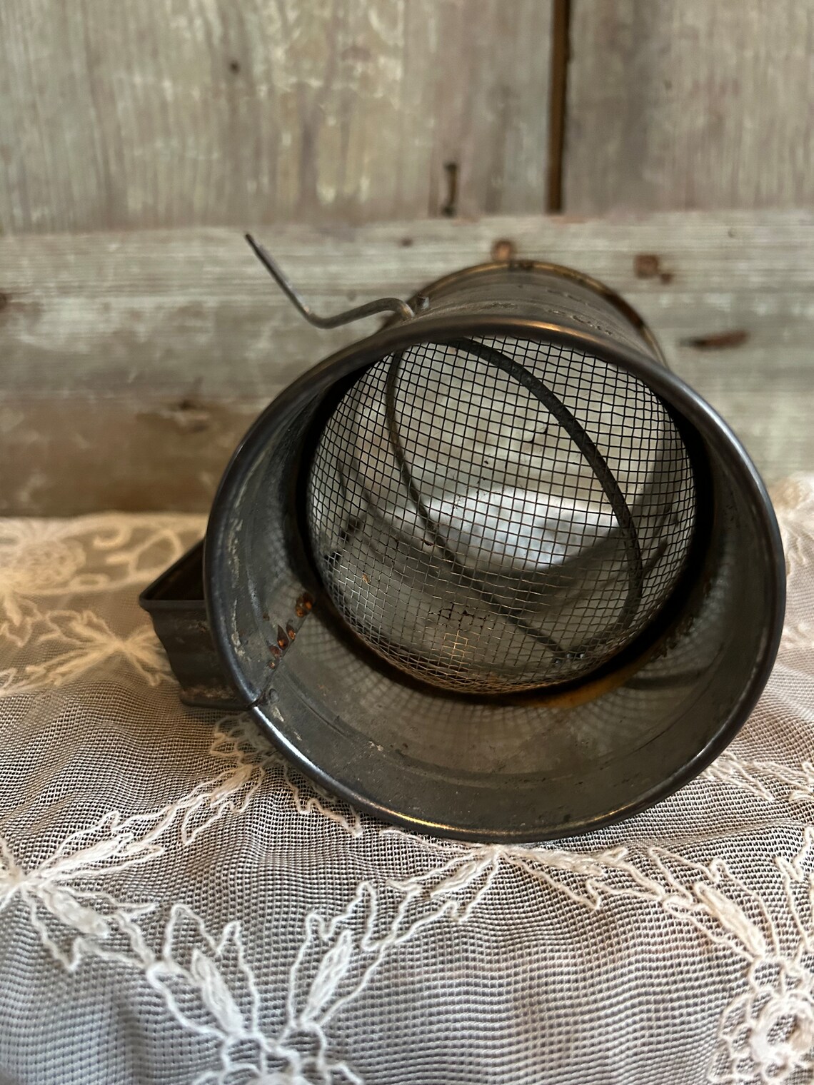 Vintage Metal Sifter, Metal Sifter, Vintage Kitchen, Farmhouse Kitchen ...