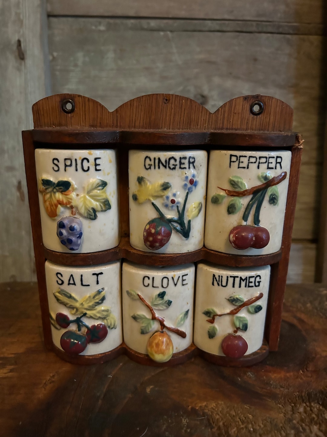 Vintage Spice Rack, Small Spice Rack, Farmhouse Kitchen - Etsy