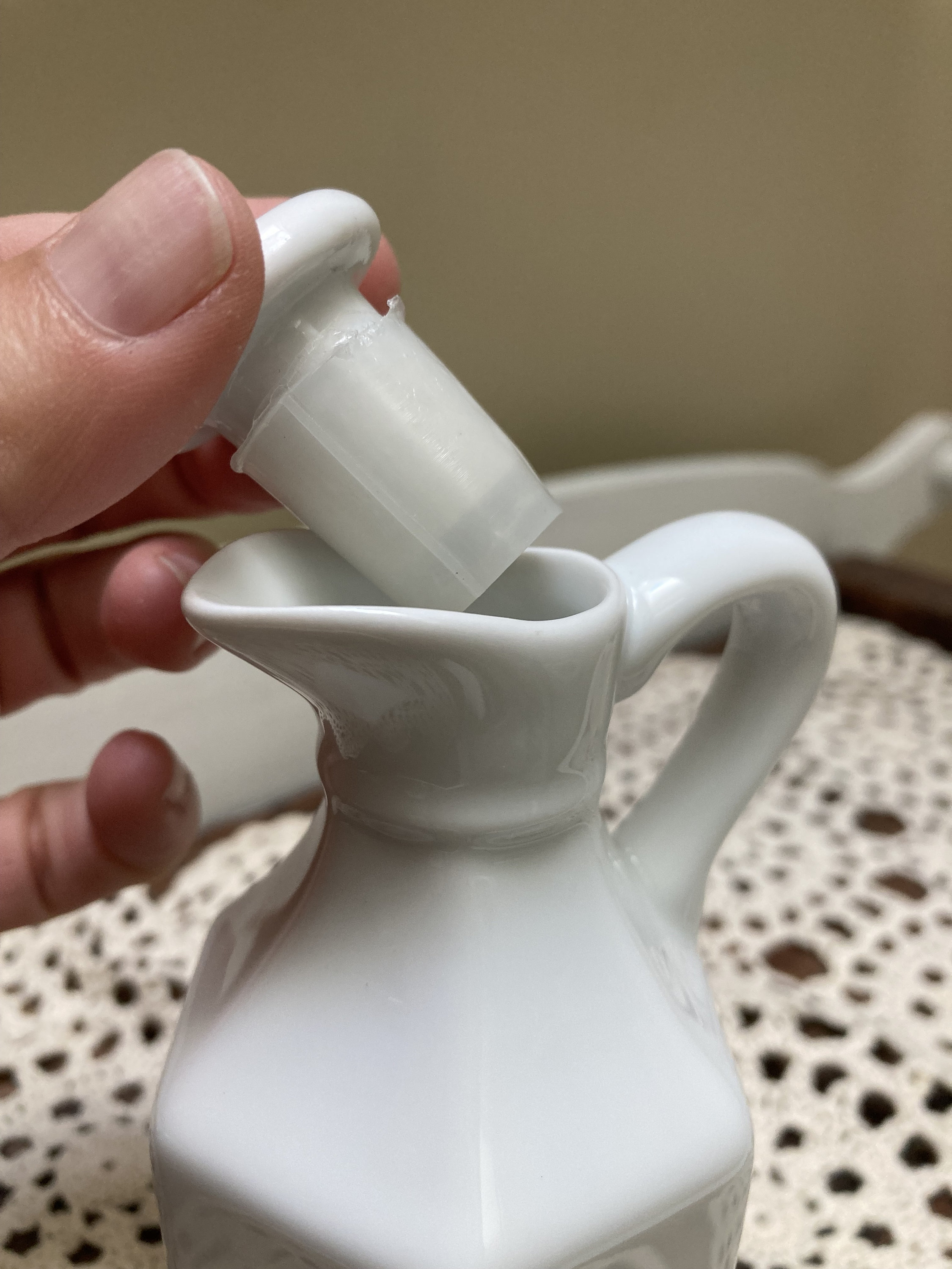 Vintage White Cruet, Link Charter Int'l Ltd Cruet, Farmhouse ...