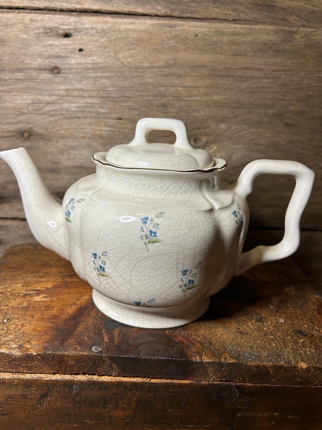 Arthur Wood Crazed Teapot: Cottagecore Decor - Etsy