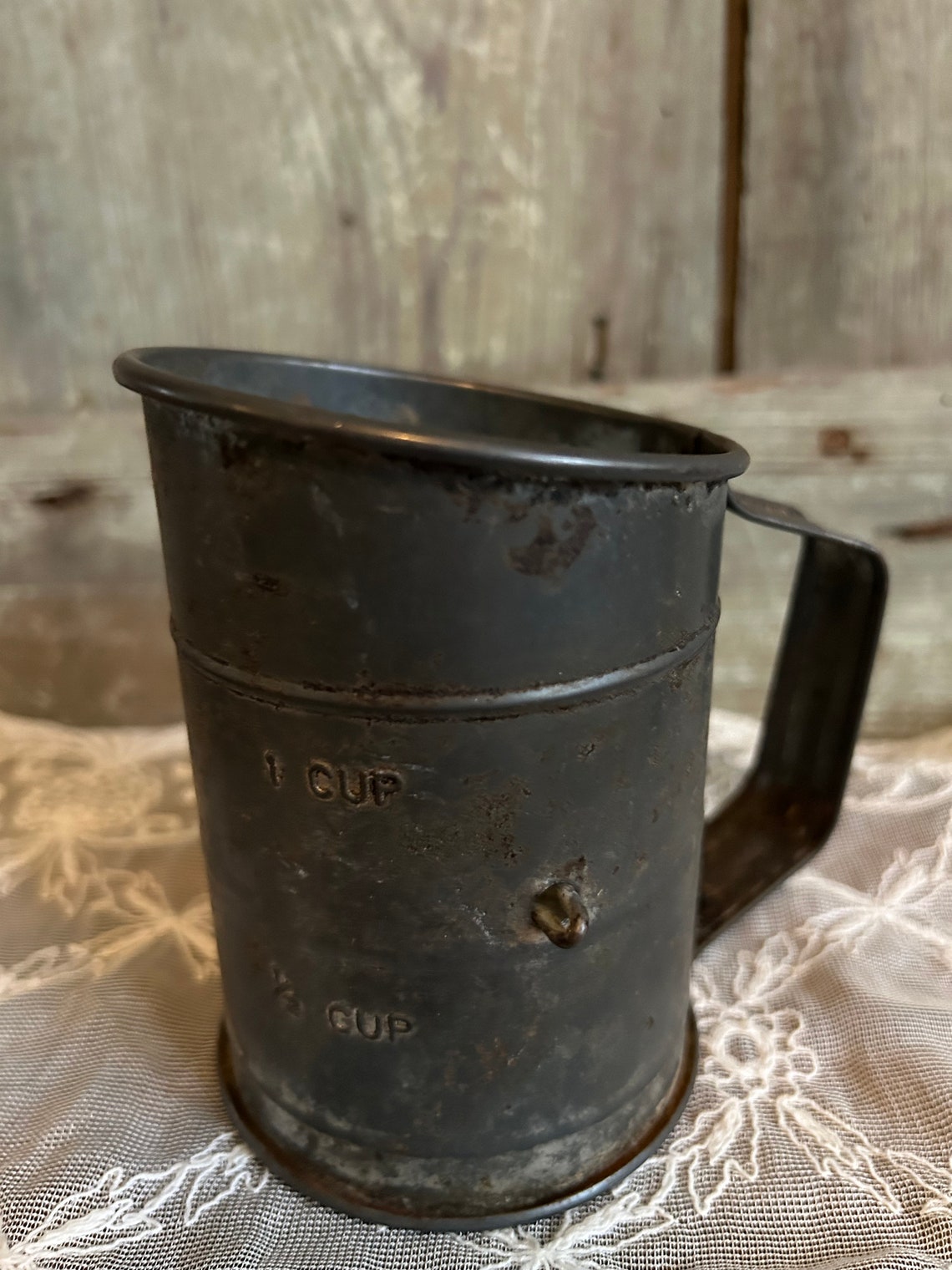 Vintage Metal Sifter, Metal Sifter, Vintage Kitchen, Farmhouse Kitchen ...