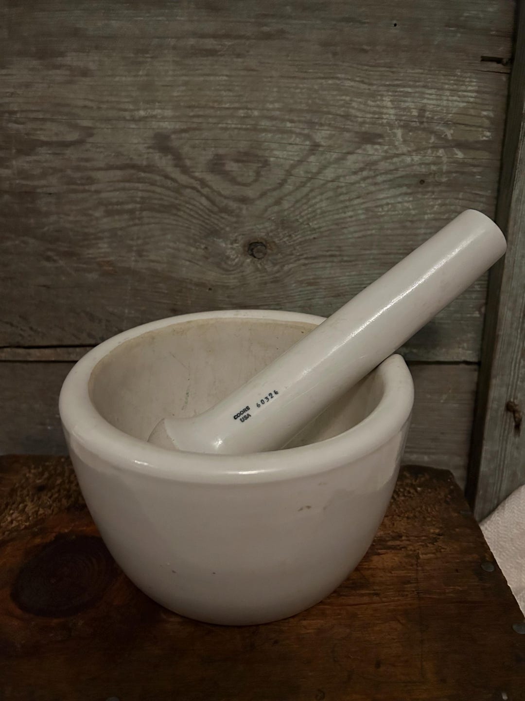 Vintage Very Large and Heavy Mortar and Pestle, Coors USA 60325 Mortar and Pestle, Mortar and ...