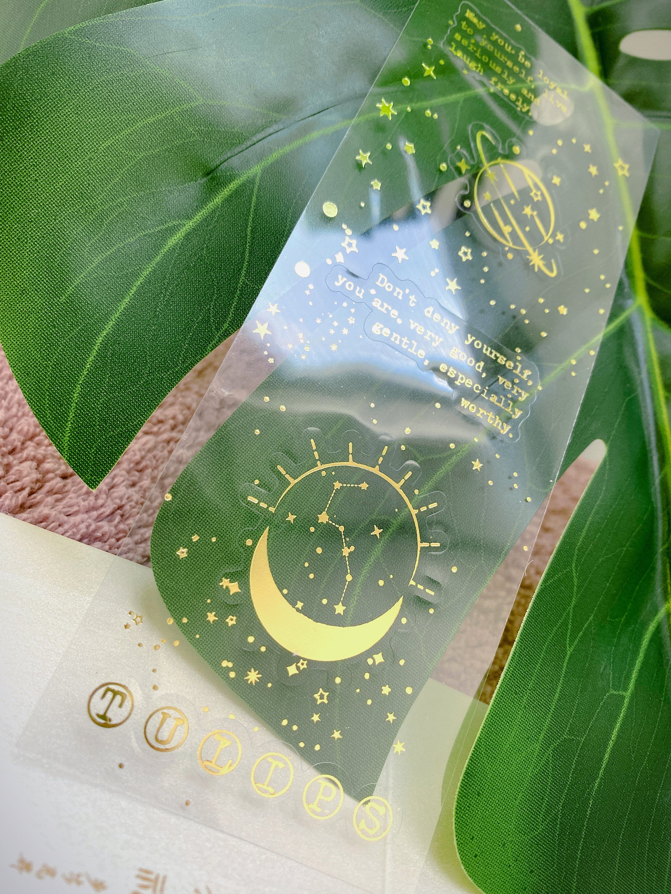 Glass Interstellar Transparent Sticker Set/aesthetic Clear - Etsy