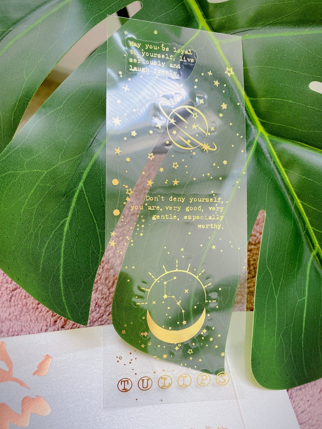 Hoitattoo Glass Interstellar Transparent Sticker Set/aesthetic Clear ...