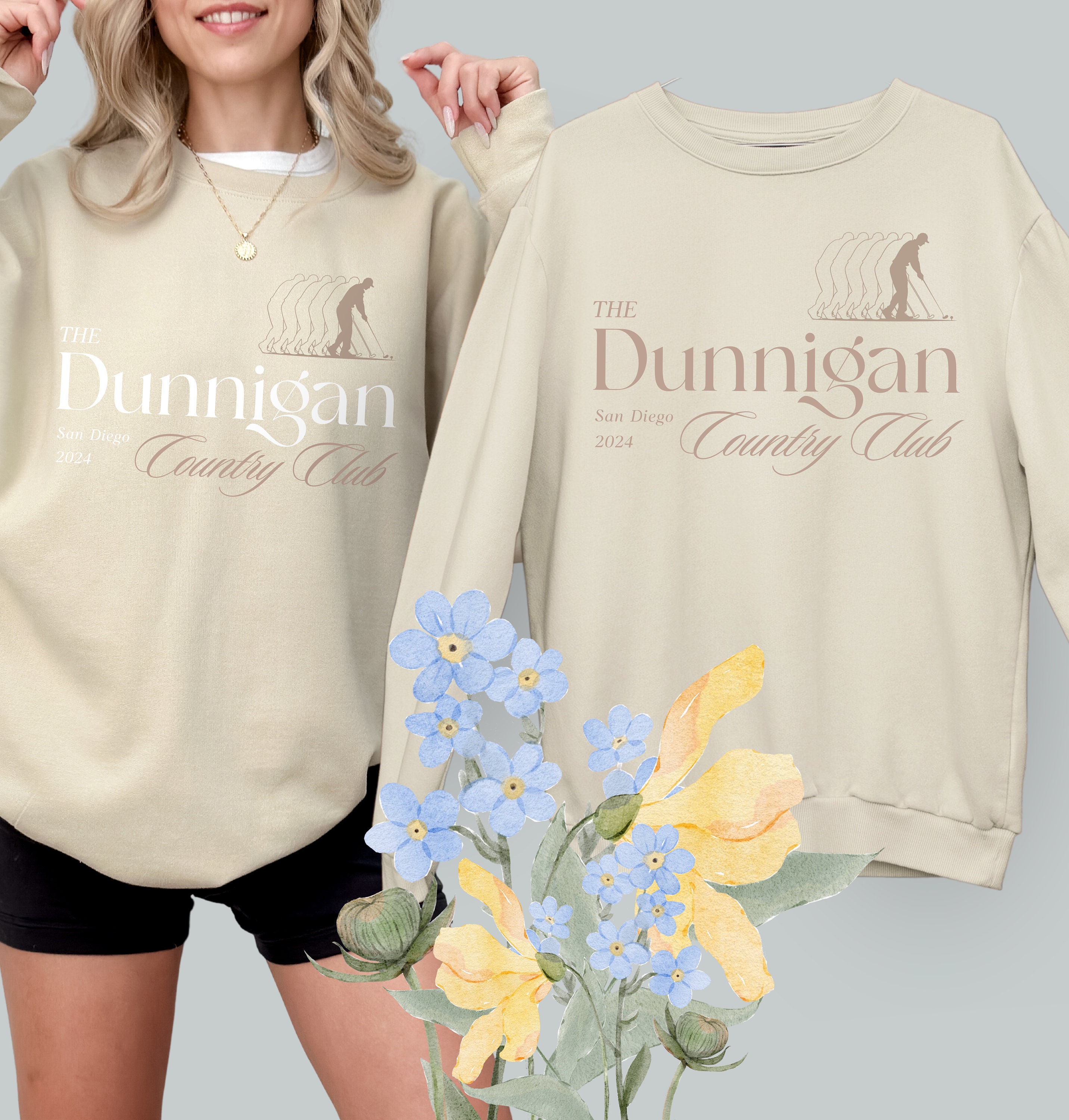 Custom Last Name Bachelorette Country Club Sweatshirt, Engagement ...