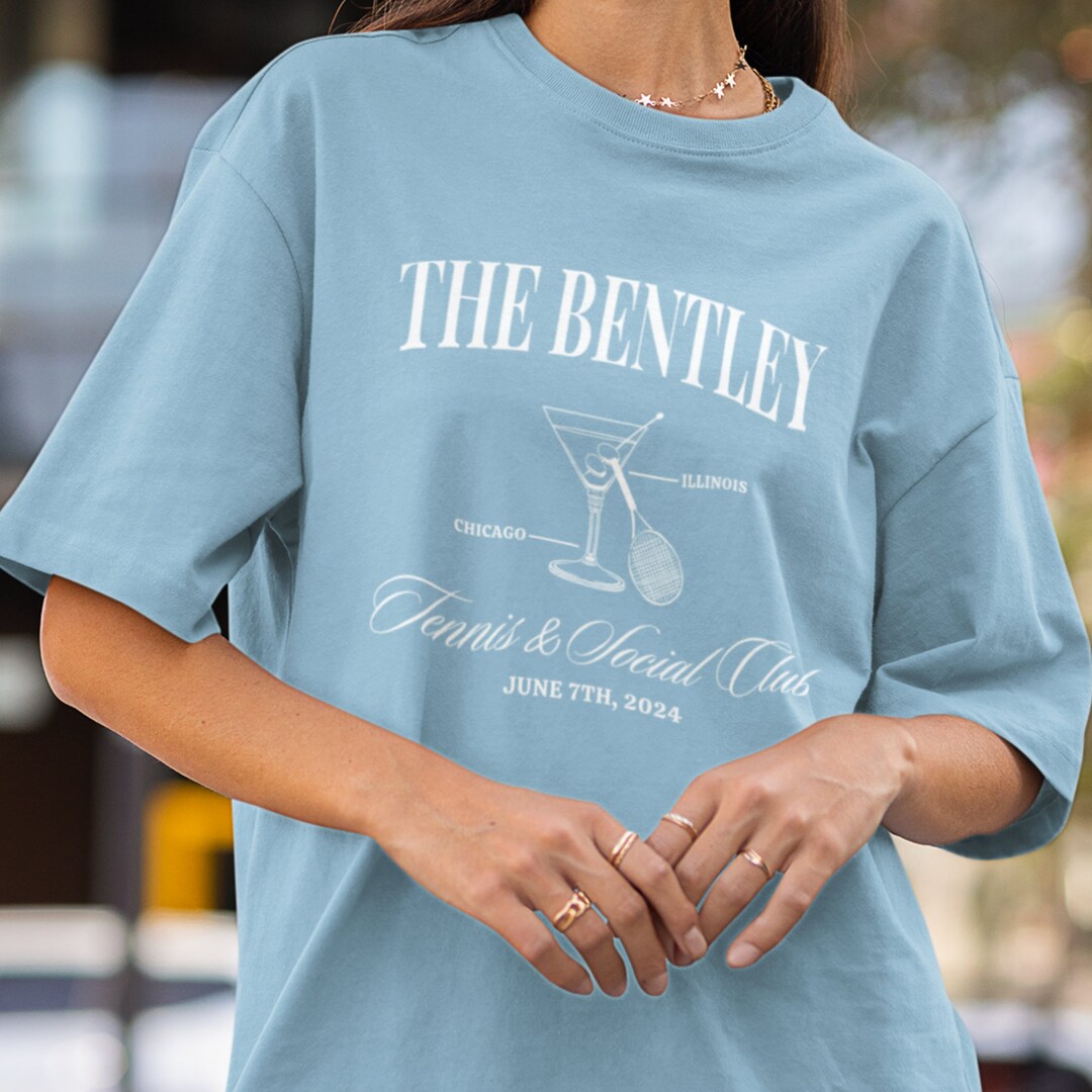 Custom Name Tennis Bride and Bridesmaid Oversized Shirt, Bridesmaid ...