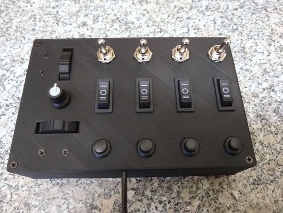 22 Function 3D Printed USB PC Flight Sim Trim Wheel / Button / - Etsy