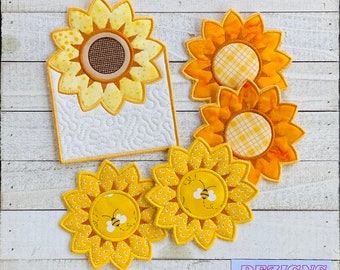 Flower Mug Rug - Etsy