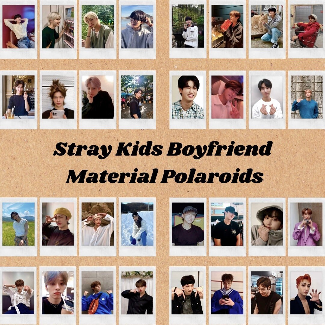 Stray Kids Boyfriend Material Polaroids Instax Mini Prints Moonchildink ...
