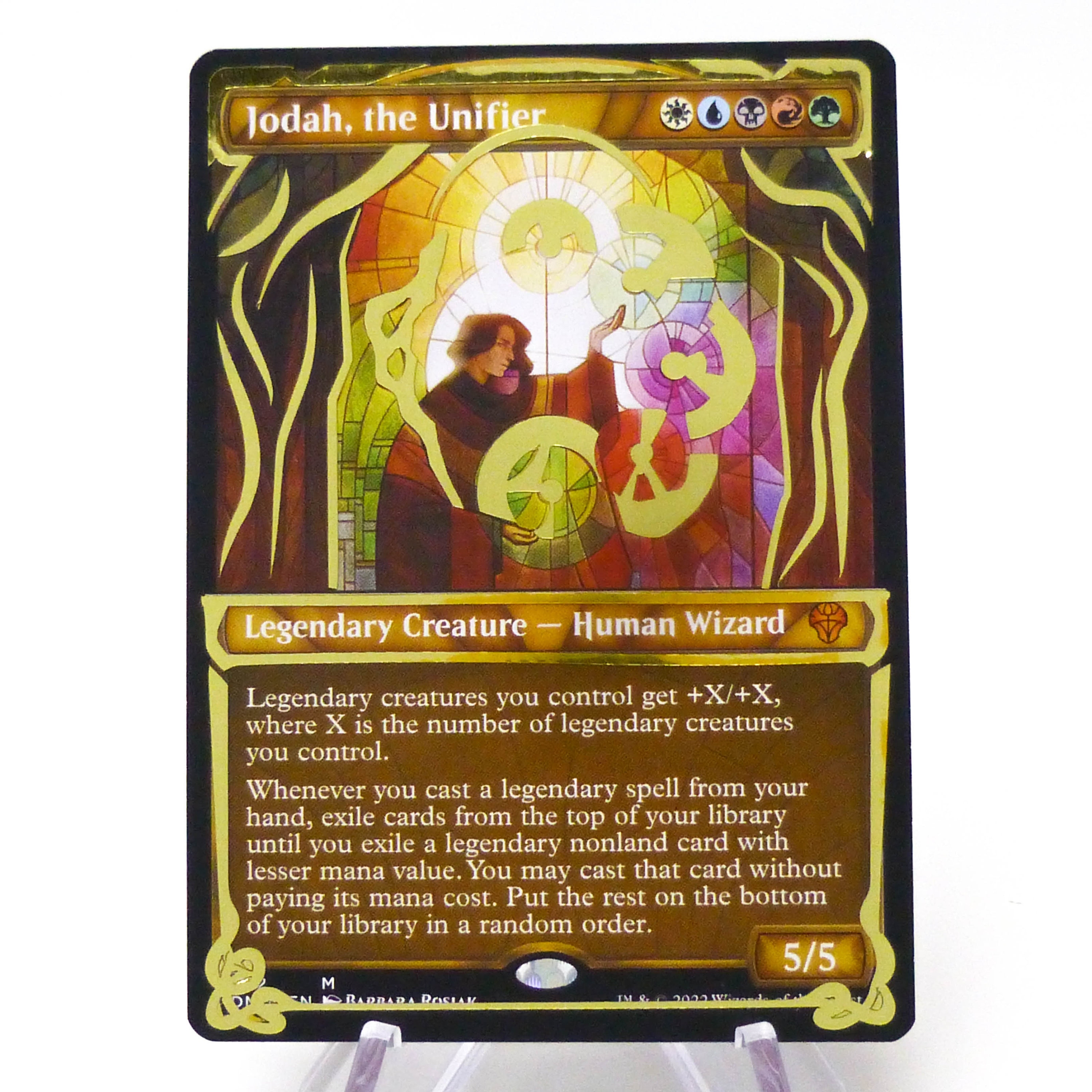 Jodah, the Unifier Dominaria Und commander MTG CARD Altered Gold Foil Vinyl Magic the Gathering ...