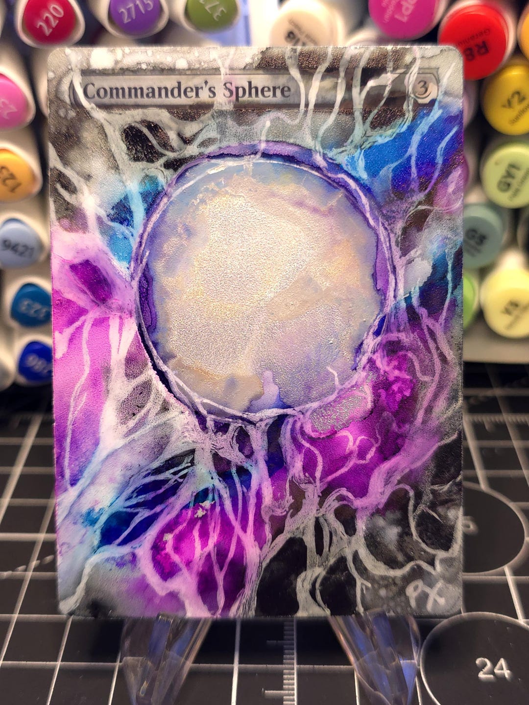Commander's Sphere - CHROME Sphere - Altered Art Magic the Gathering ...