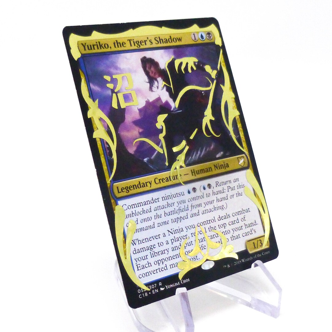 Yuriko, the Tiger's Shadow (commander) - MTG CARD * Altered Gold Foil ...