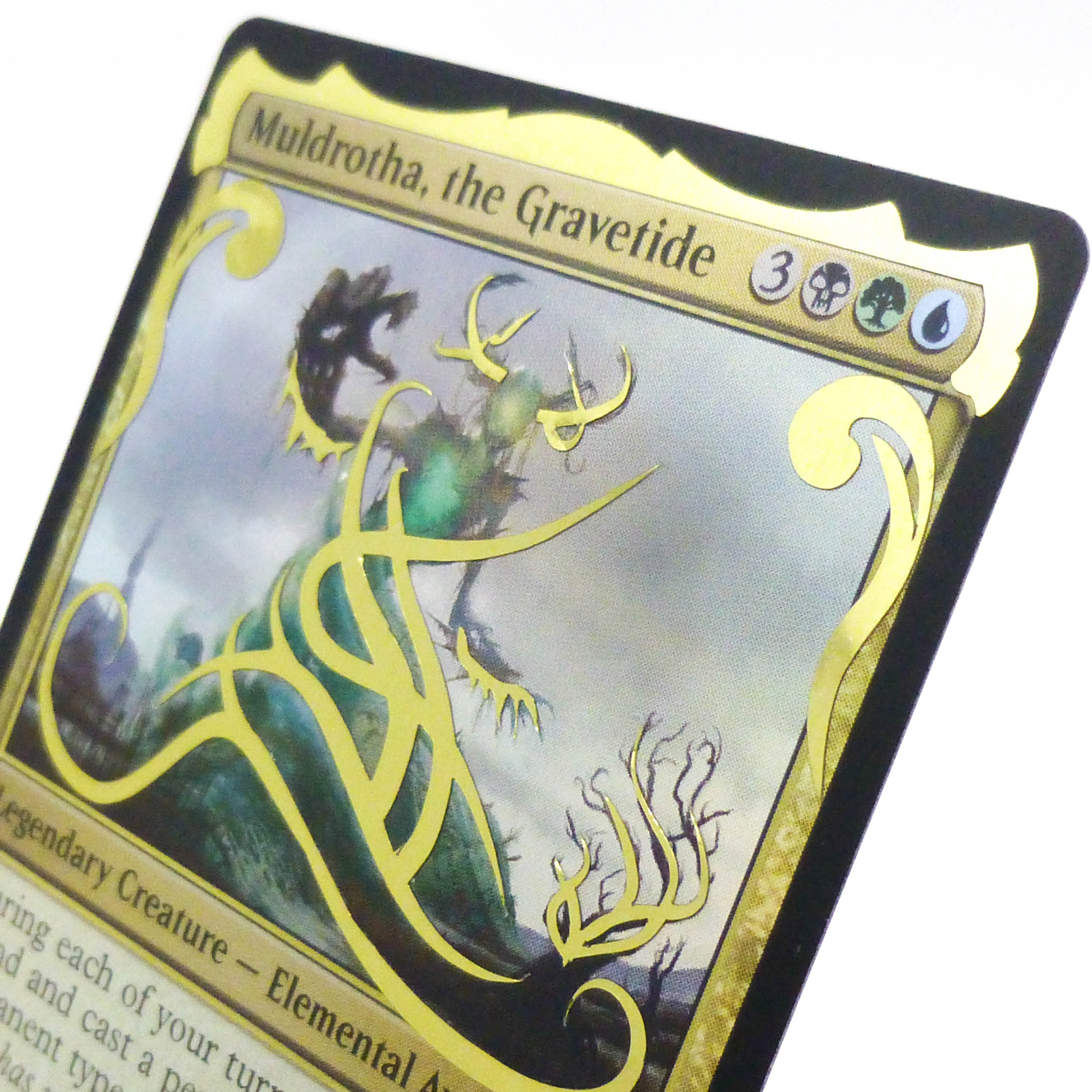 Muldrotha, the Gravetide commander MTG CARD Altered Gold Foil Vinyl ...