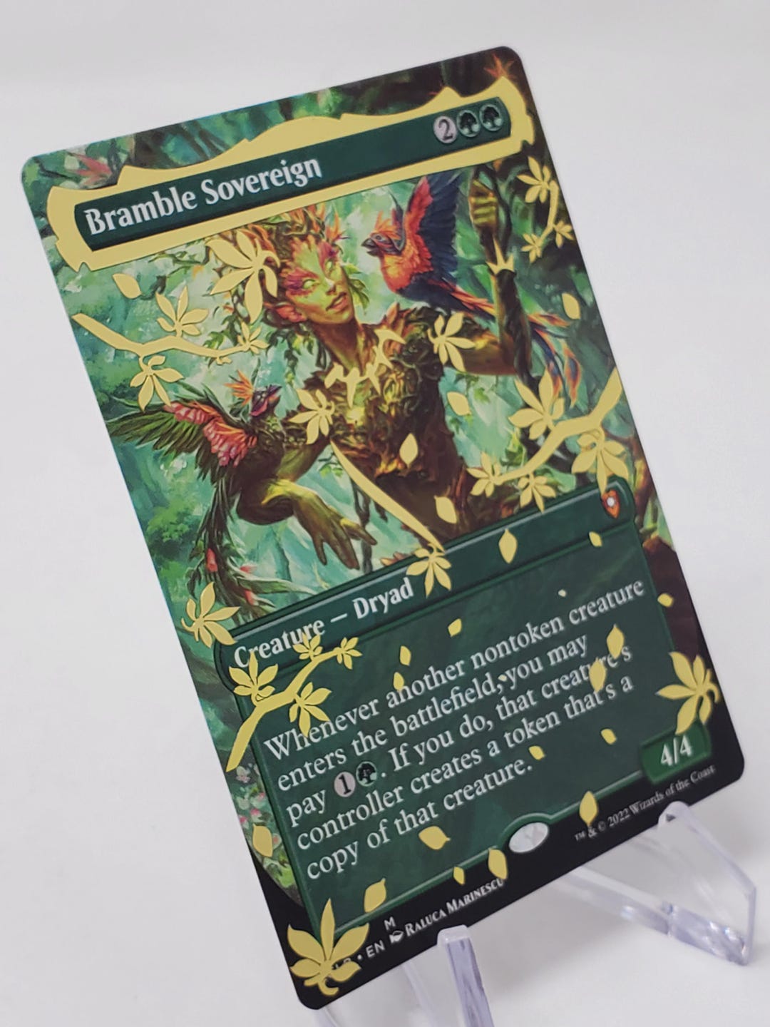 Bramble Sovereign (borderless) MTG CARD * Altered Gold Foil Vinyl* Magic the Gathering - Foil ...