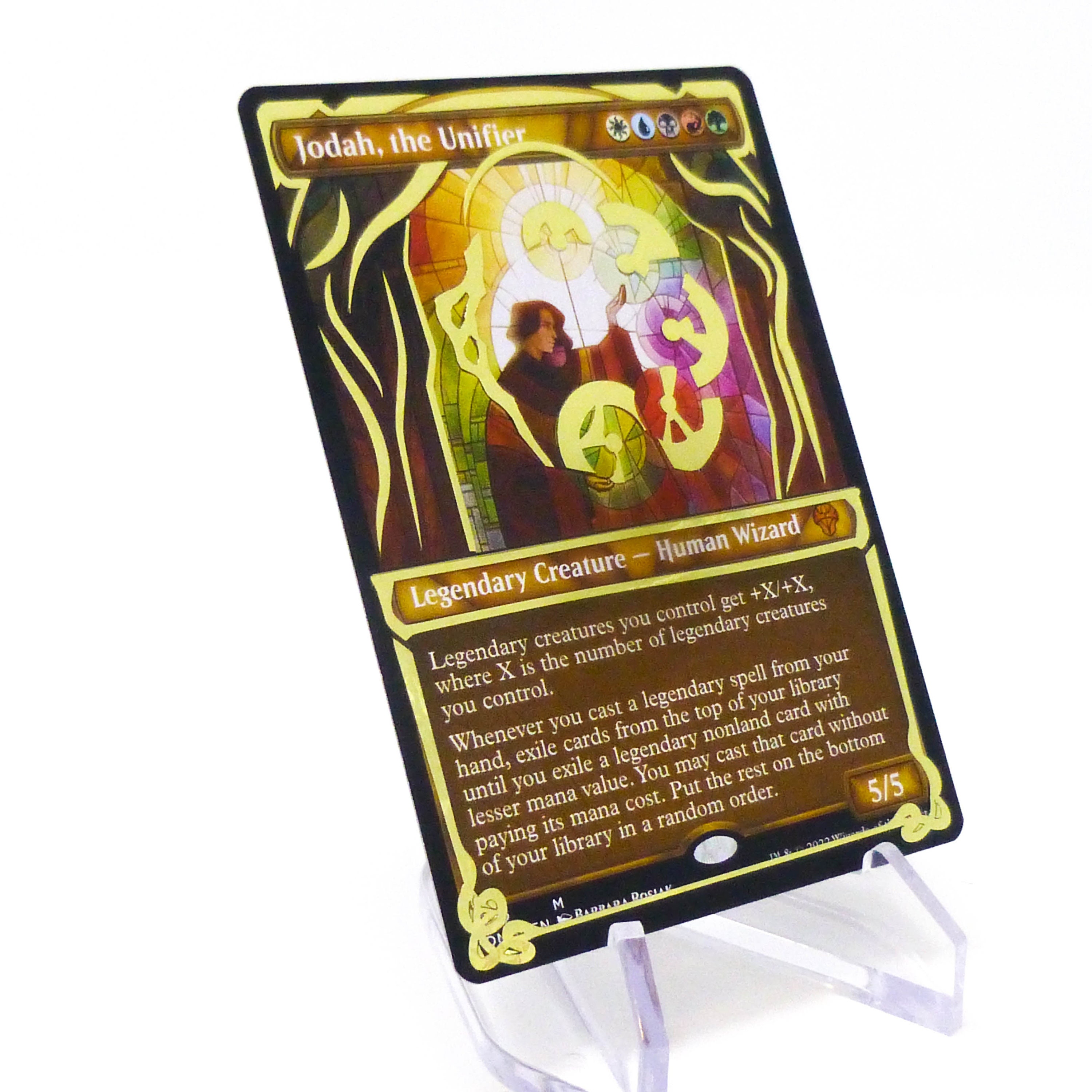 Jodah, the Unifier Dominaria Und commander MTG CARD Altered Gold Foil ...