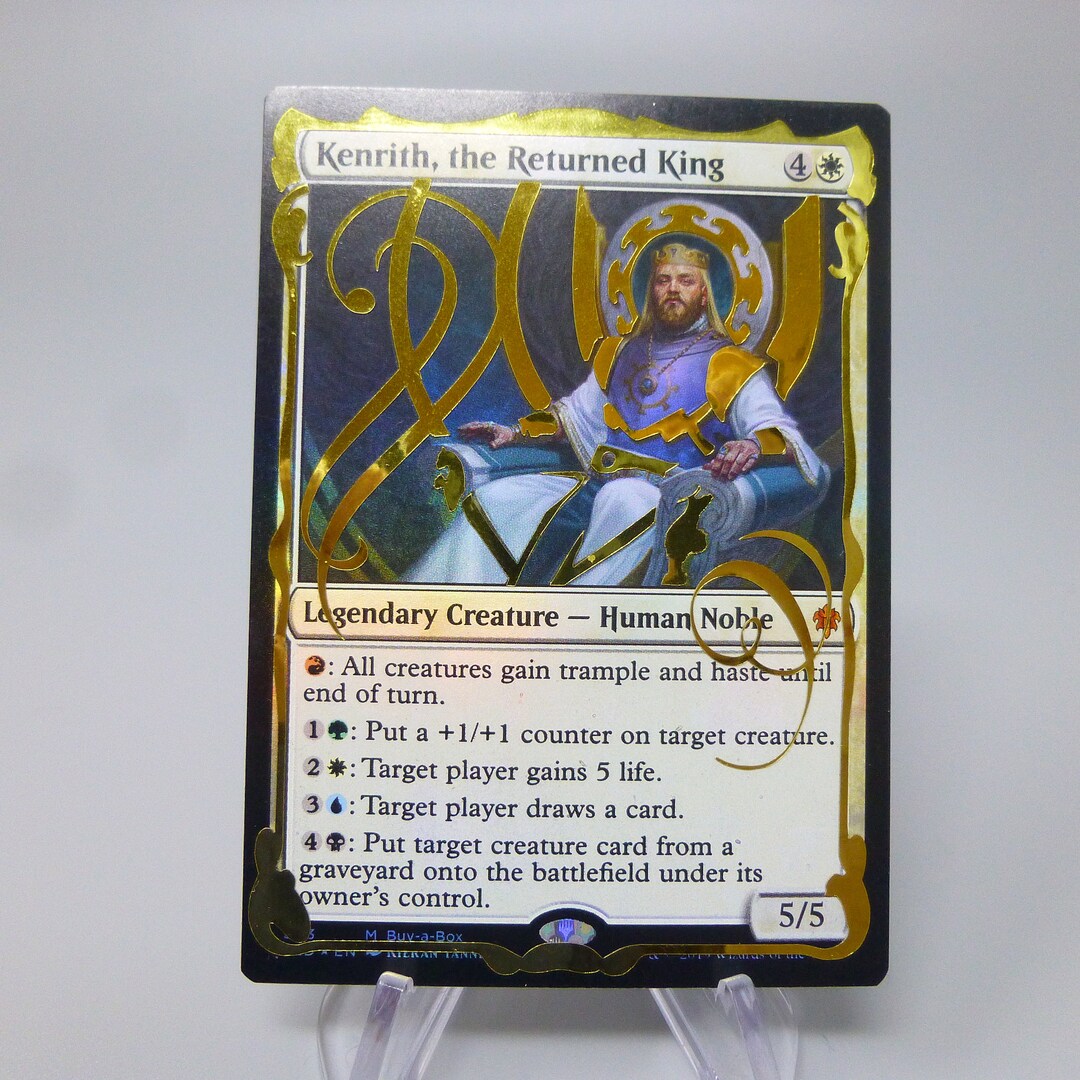 Kenrith, the Returned King (commander) - MTG CARD * Altered Gold Foil ...
