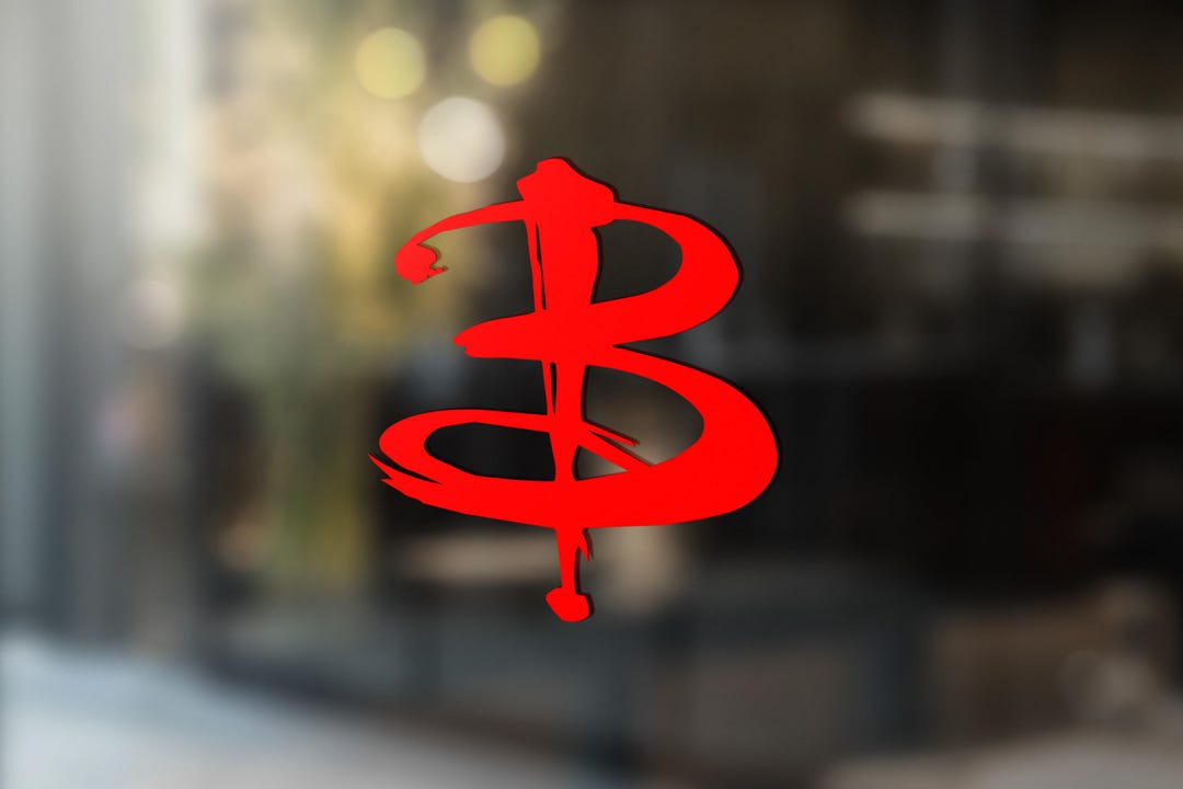 Buffy the Vampire Slayer 'B' Logo Vinyl Decal, Buffy Sticker for Car ...