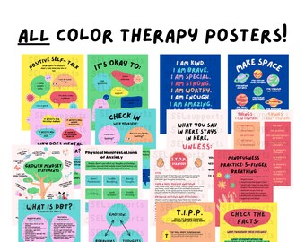 Self-talk Affirmations Growth Mindset Therapy Poster BUNDLE - Etsy