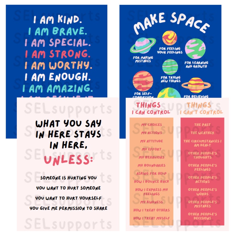 Color Therapy Poster BUNDLE | 28 Posters 8.5x11 DIGITAL DOWNLOAD ...