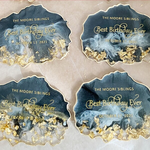 Resin Coaster With Name - Etsy
