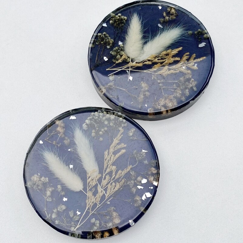 Resin Flower Coaster - Etsy