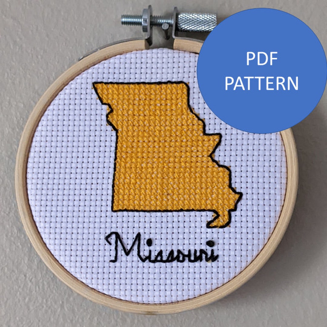 Missouri Cross Stitch Pattern (PDF Pattern Only) - Etsy