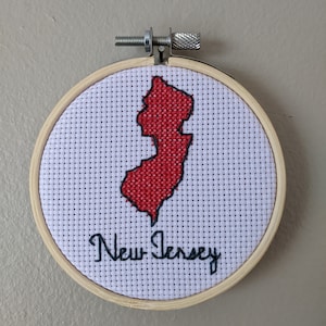 New Jersey Cross Stitch Pattern (PDF Pattern Only) - Etsy