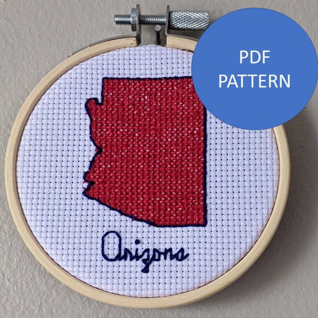 Arizona Cross Stitch Pattern (PDF Pattern Only) - Etsy