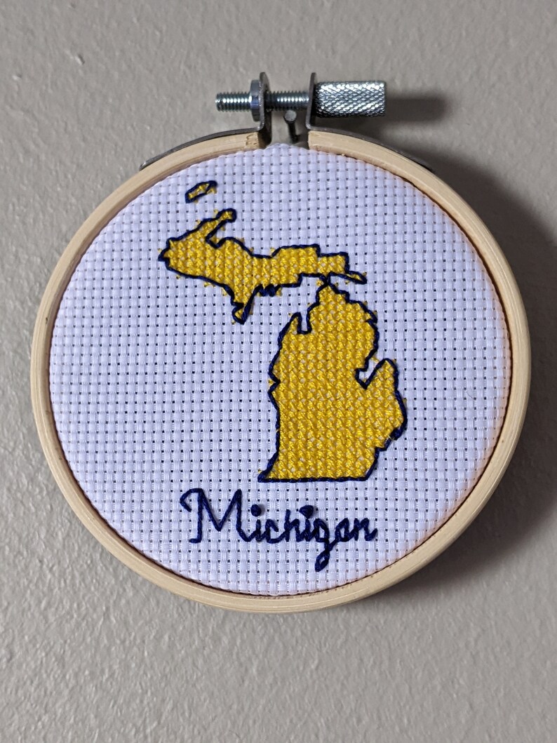 Michigan Cross Stitch Pattern (PDF Pattern Only) - Etsy