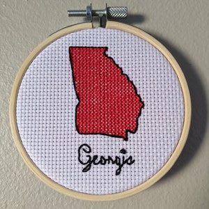 Georgia Cross Stitch Pattern (PDF Pattern Only) - Etsy