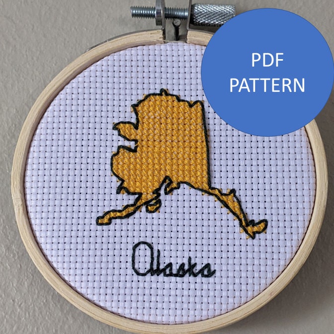 Alaska Cross Stitch Pattern (PDF Pattern Only) - Etsy