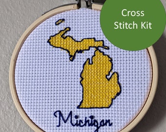 Michigan State Cross Stitch Pattern - Etsy