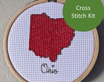 Ohio State Cross Stitch Kit - Etsy