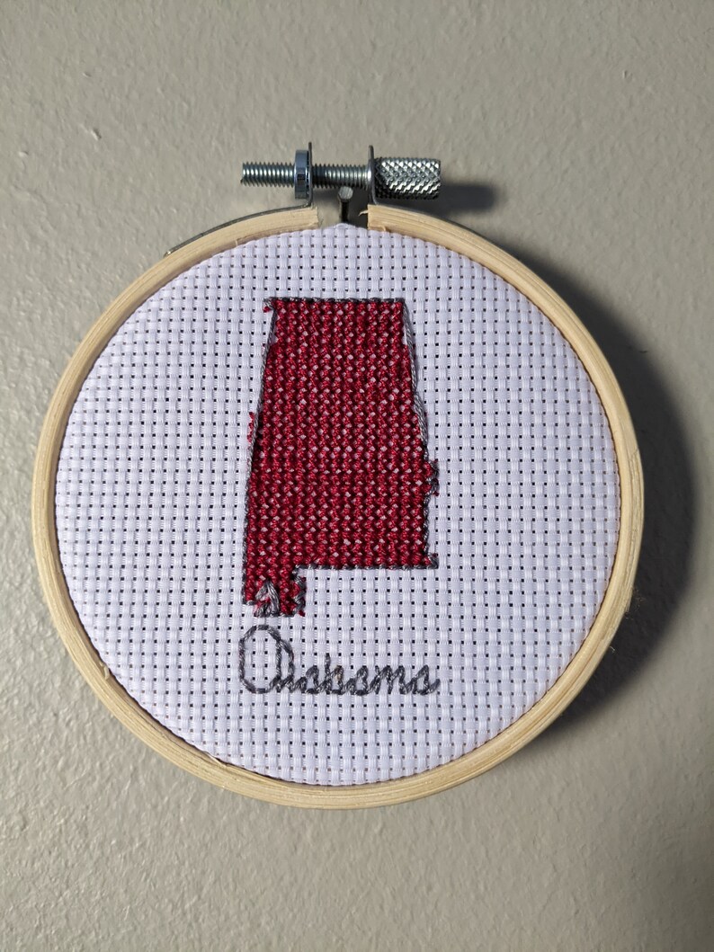 Alabama Cross Stitch Pattern (PDF Pattern Only) - Etsy