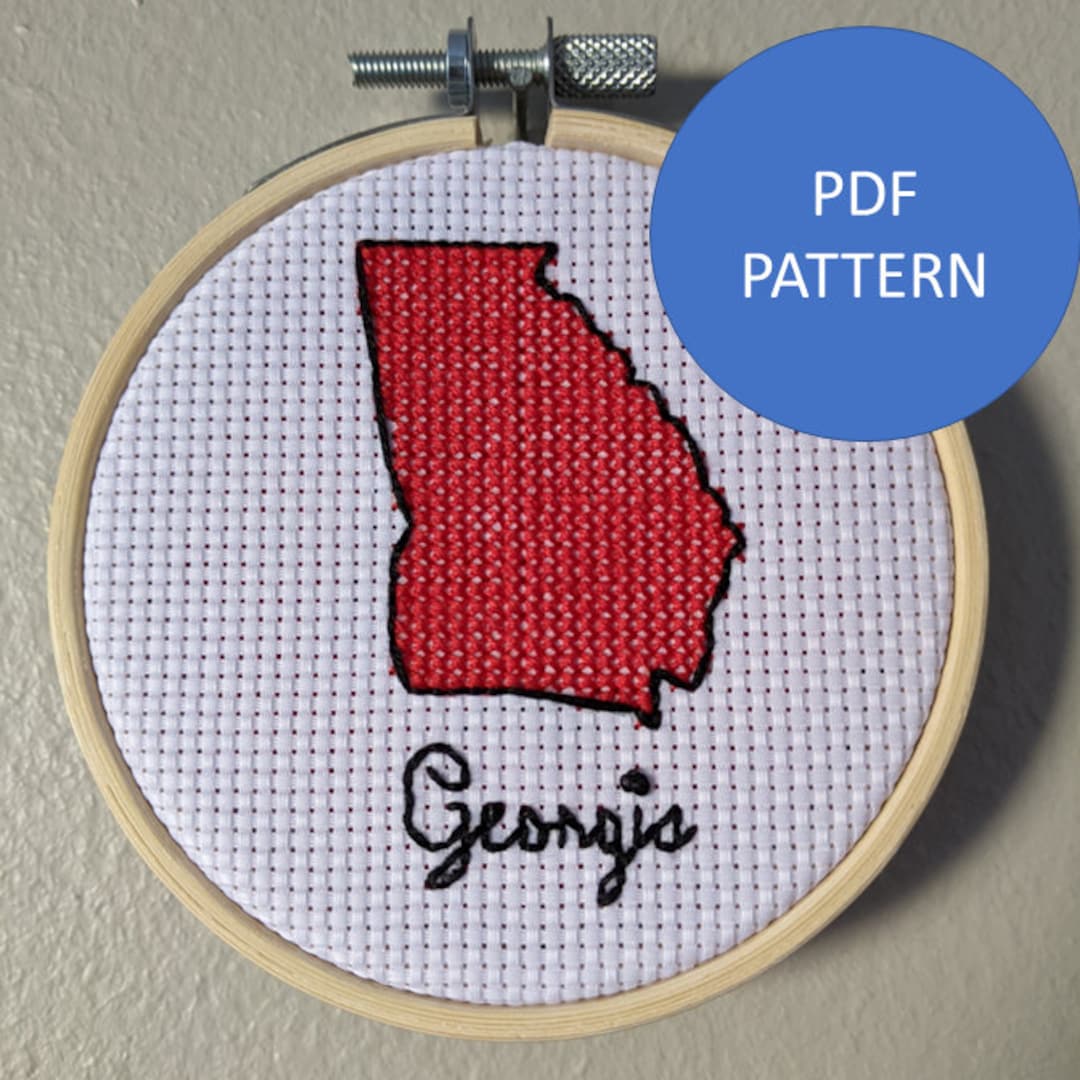 Georgia Cross Stitch Pattern (PDF Pattern Only) - Etsy