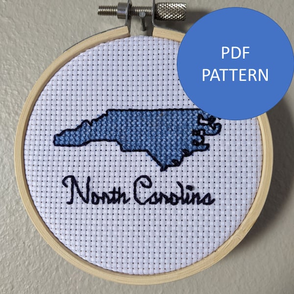 State Cross Stitch - Etsy
