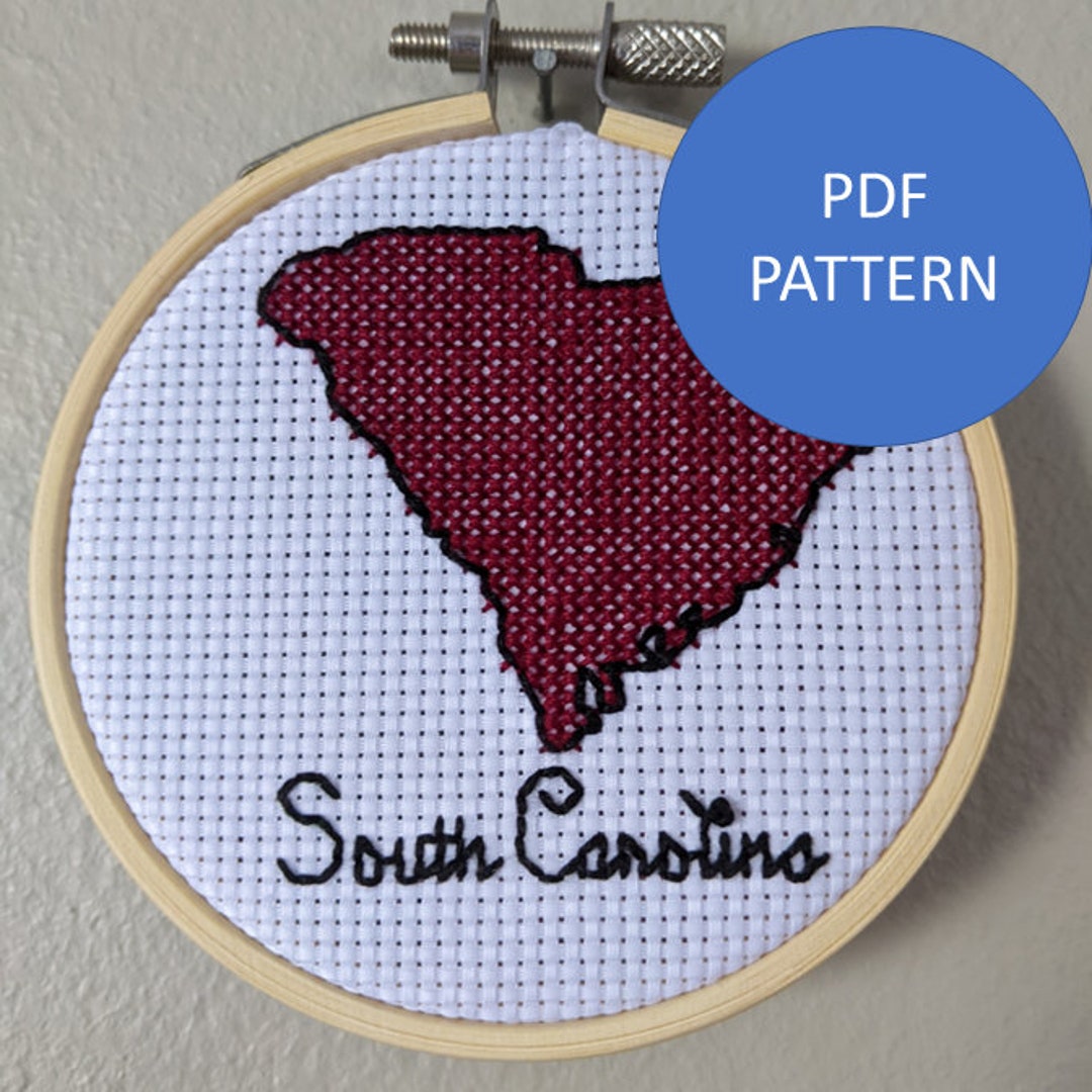South Carolina Cross Stitch Pattern (PDF Pattern Only) - Etsy