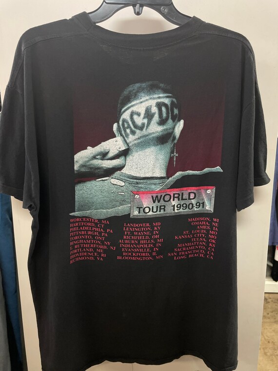 1990 ACDC World Tour T-Shirt - Gem