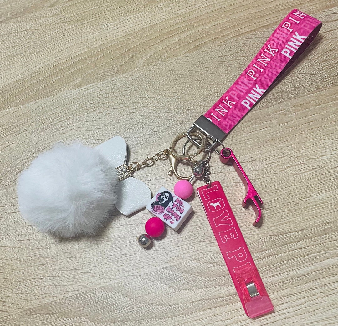 Pink Wristlet Keychain - Etsy