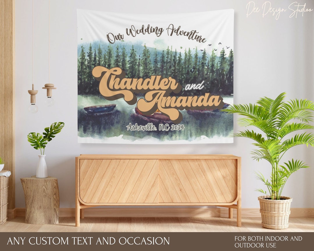 Engagement Proposal Banner Personalized With Bride and Groom Name ...