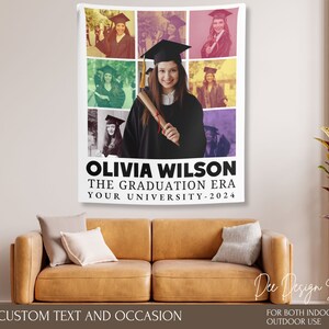 Personalized Graduation Backdrop Banner, School Graduation Party Sign ...