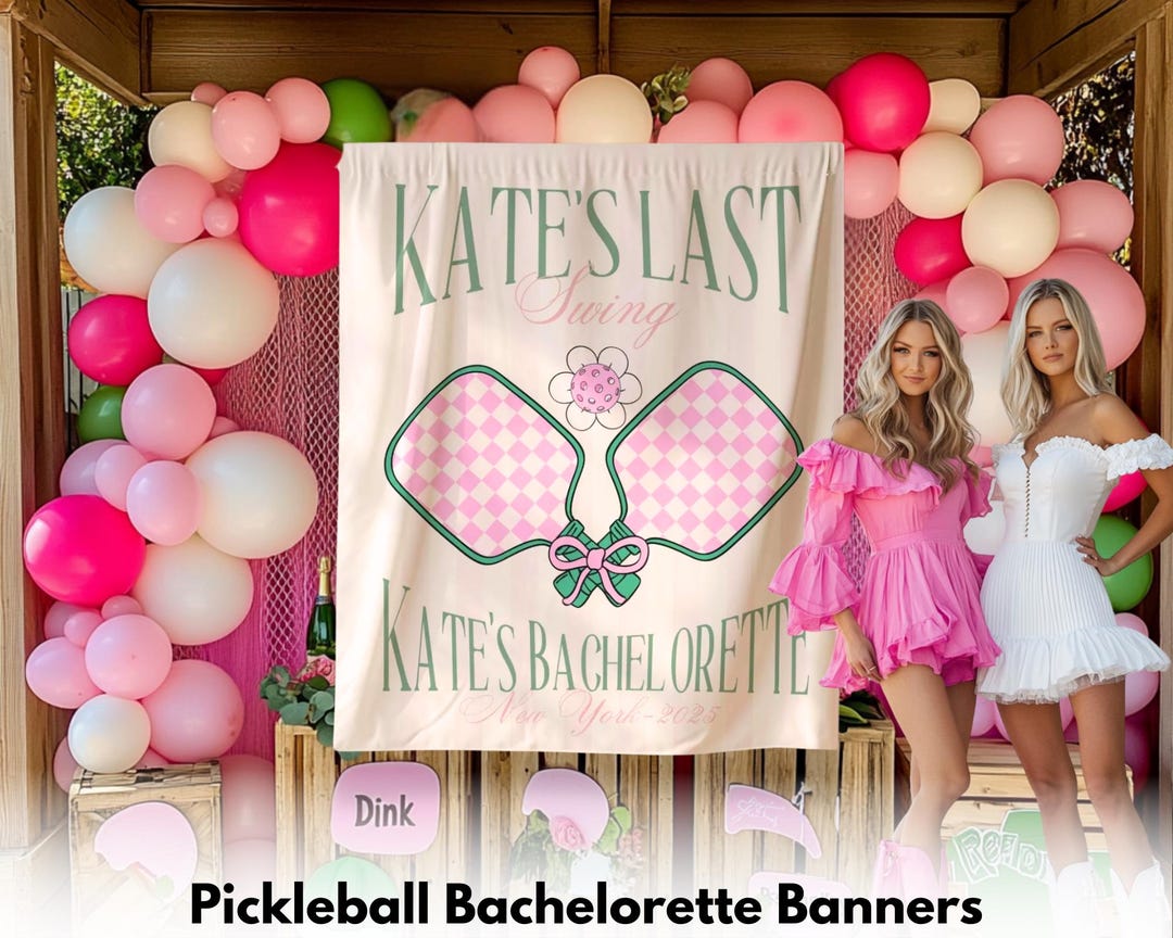 Pickleball Bachelorette Party Decoration, Country Club Bridal Bash ...