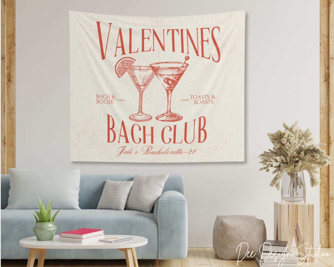 Custom Valentine Bachelorette Party Banner, Galentines Bach Weekend ...