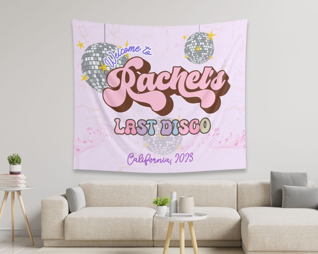 Disco Bachelorette Party Banner Gifts Personalized, Cowgirl Disco Bach ...