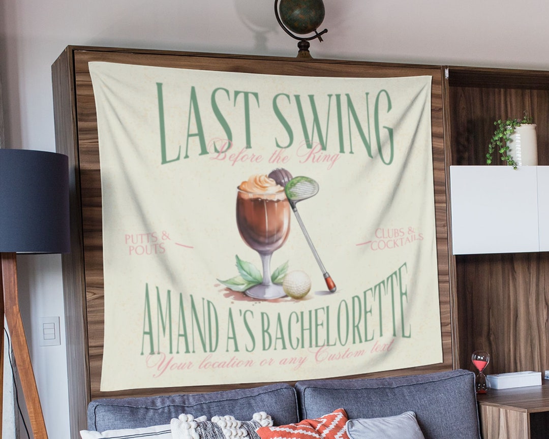 Last Swing Before the Ring Banner Golf Country Club Bachelorette, Bach ...