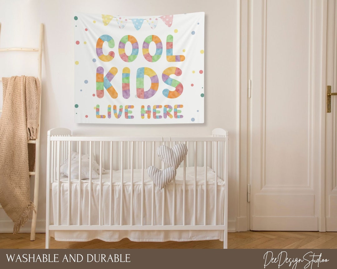 Cool Kids Club Play Room Banner, Cool Kids Room Wall Decoration ...
