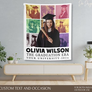 Personalized Graduation Backdrop Banner, School Graduation Party Sign ...