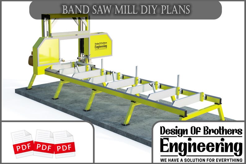 Band Saw Mill DIY Plans – Build Your Own Industrial Band Saw at Home ...