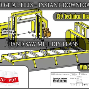 Band Saw Mill DIY Plans – Build Your Own Industrial Band Saw at Home ...